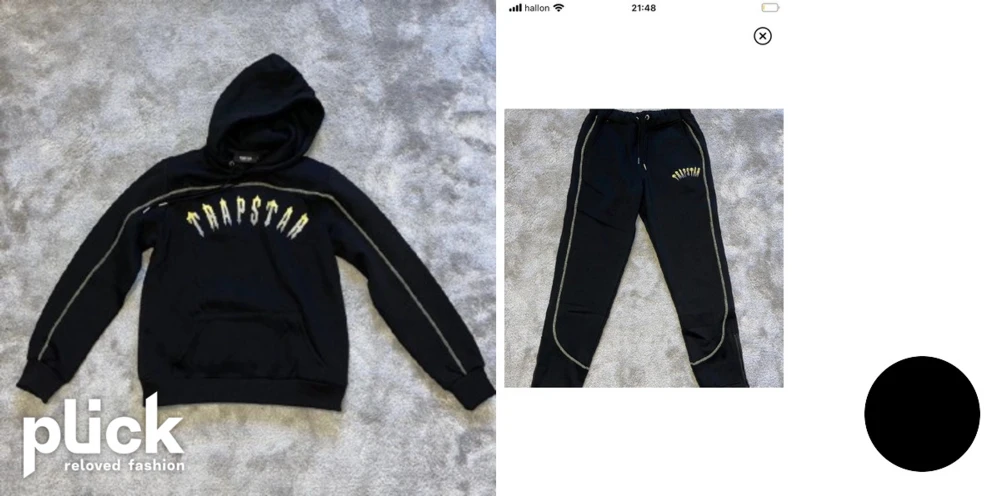 Svart Trapstar Central Cee Tracksuit