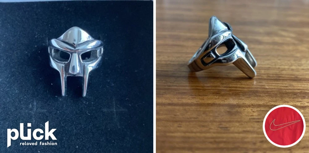 Silver MF DOOM ring //Seams | Plick Second Hand