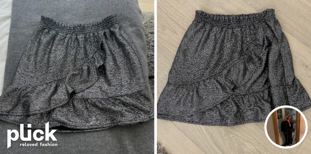 Svart Volang kjol! - Monki | Plick Second Hand