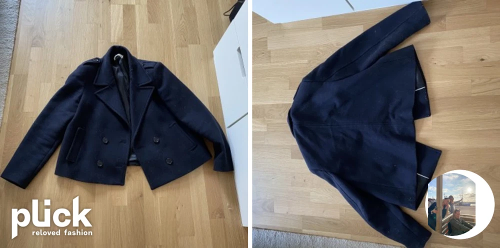 Marinblå Kort Kappa | Mango | Jackor