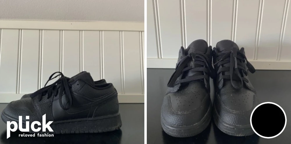 Svart Jordan 1 low - Jordans | Plick Second Hand