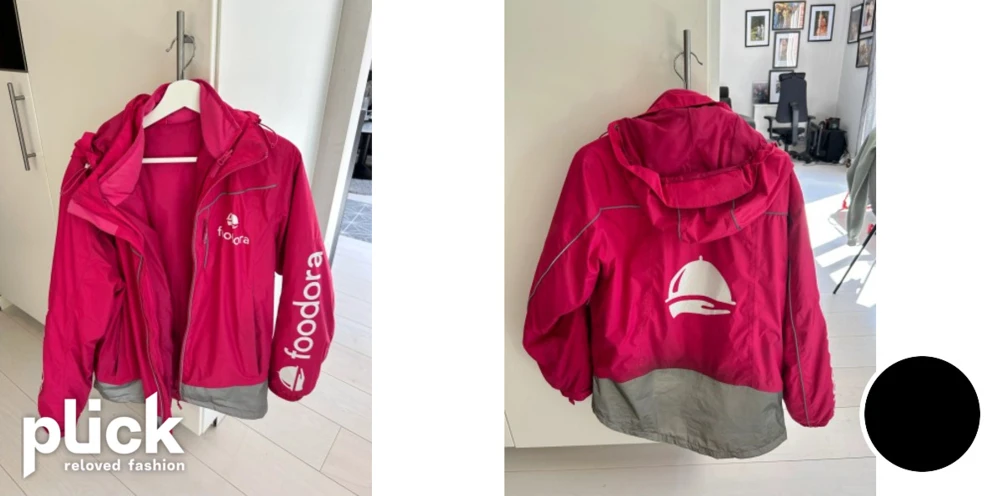 Rosa Foodora jacka - Foodora | Plick Second Hand