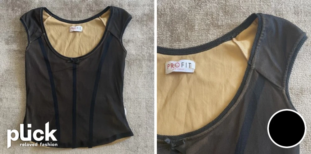 Svart Fest top - Profit | Plick Second Hand