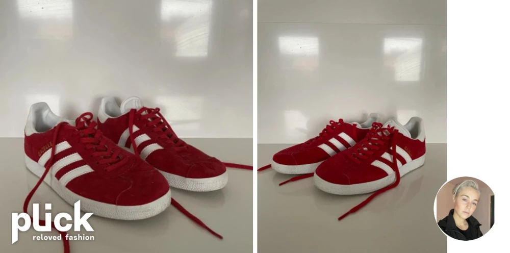 Röda Adidas Gazelle 36 2/3 | Skor