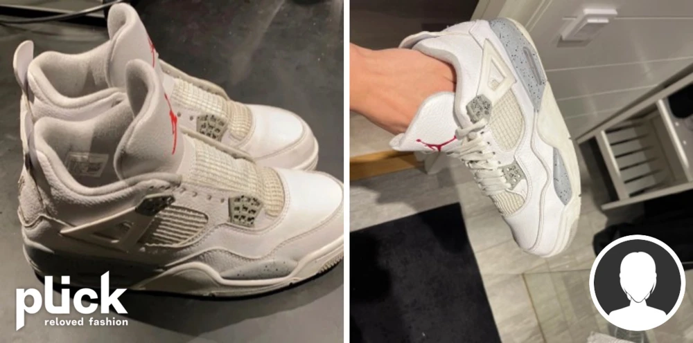 Vit Jordan 4 oreo - Jordans | Plick Second Hand